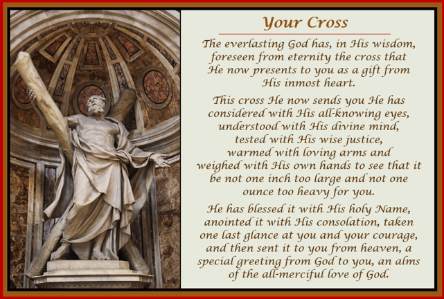 Your Cross Prayer CardSM – St. John Neumann Parish – Bryn Mawr, PA