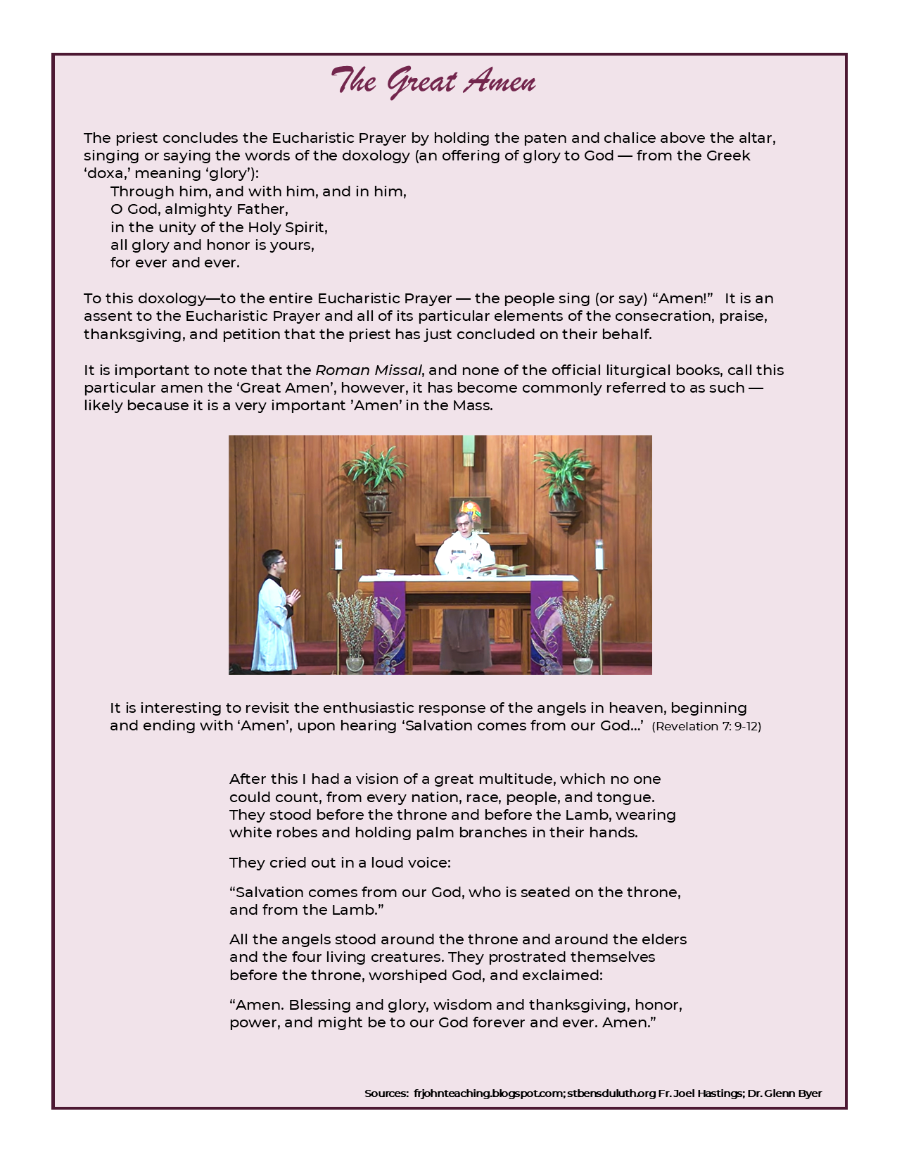 The Great Amen – St. John Neumann Parish – Bryn Mawr, PA