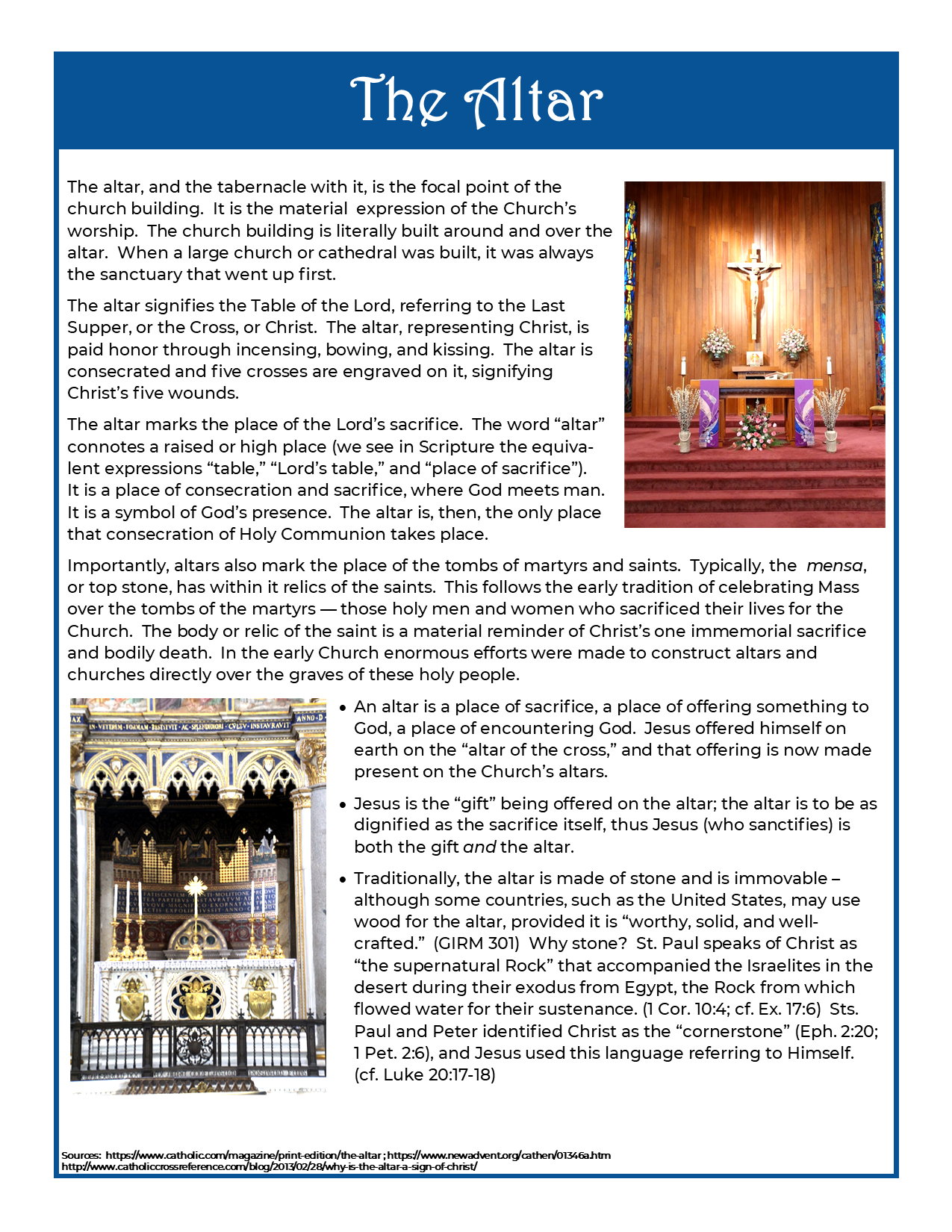 The Altar – St. John Neumann Parish – Bryn Mawr, PA