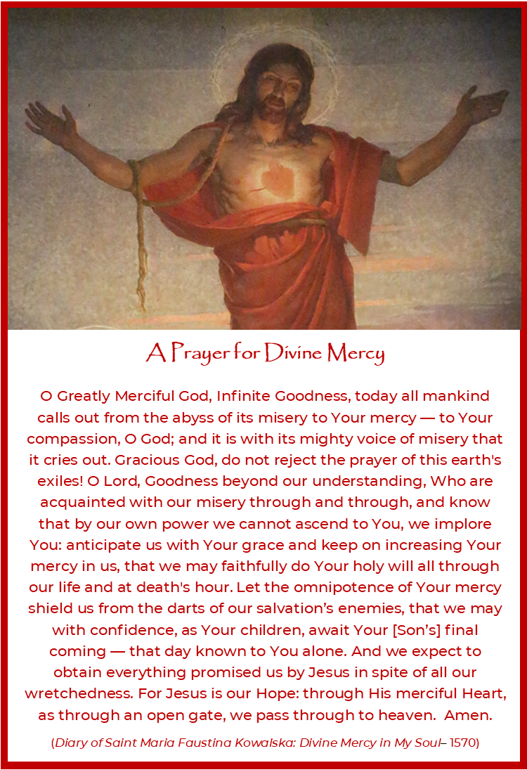 A Prayer For Divine Mercy – St. John Neumann Parish – Bryn Mawr, PA