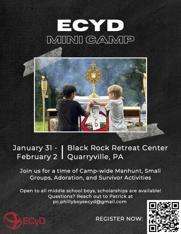 ECYD Mini Camp Jan-Feb 2025 – St. John Neumann Parish – Bryn Mawr, PA